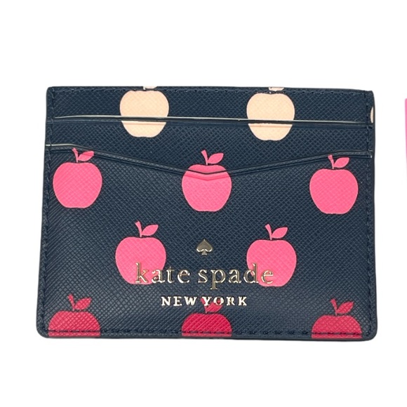kate spade | Bags | Kate Spade Apples Orchard Degrade Credit Card ...